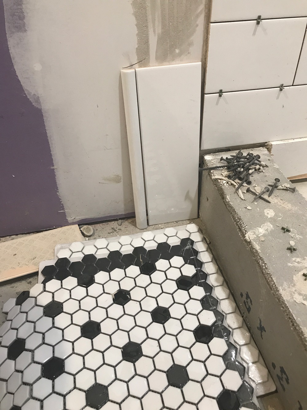 White Subway Tile Dye Lot Color Variations (Buyer Beware)