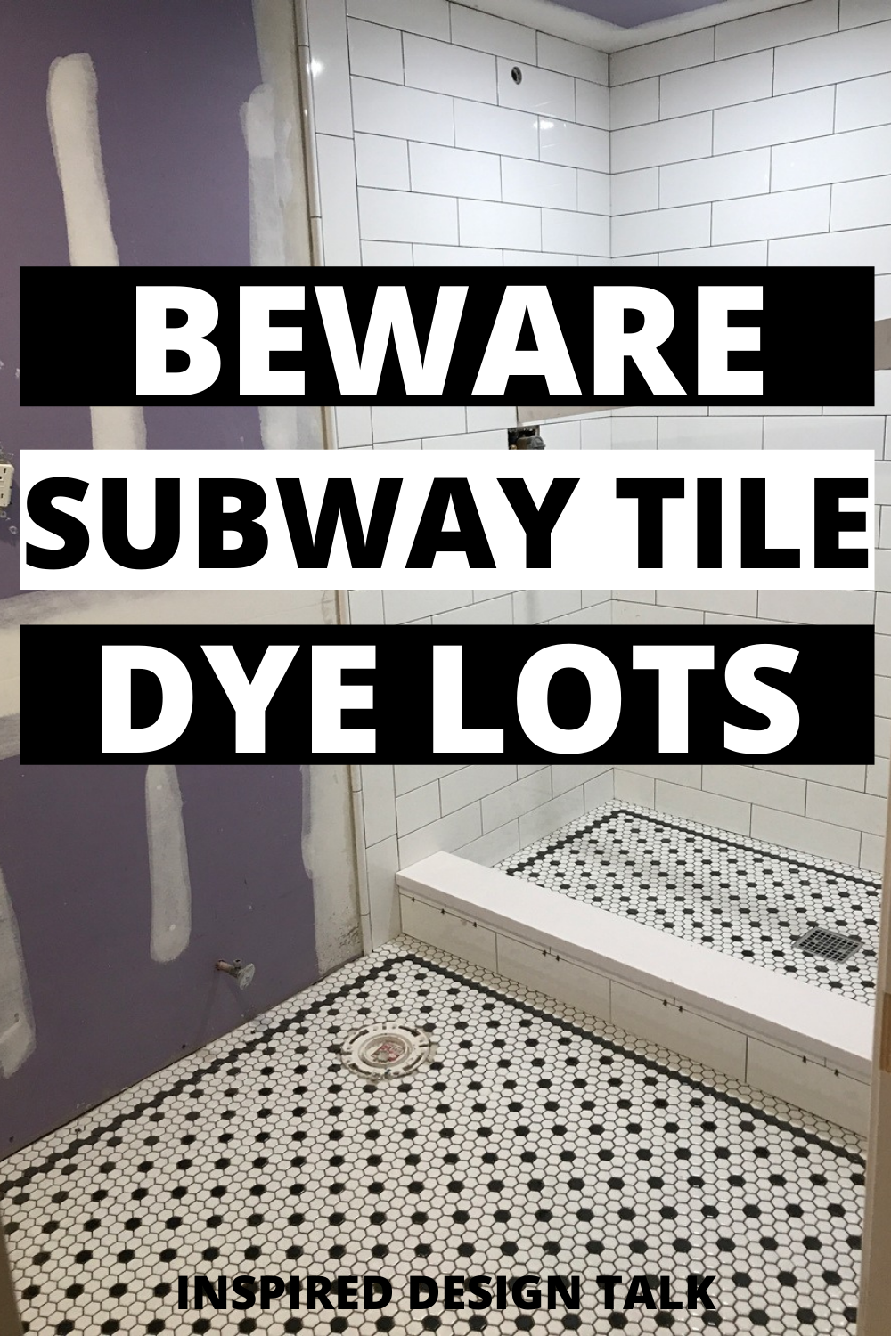 White Subway Tile Dye Lot Color Variations (Buyer Beware)