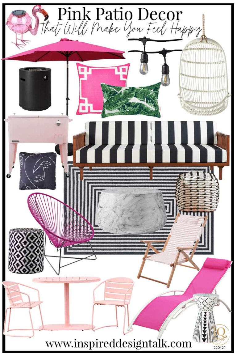 Pink Patio Furniture And Decor Ideas (Shop The Look)