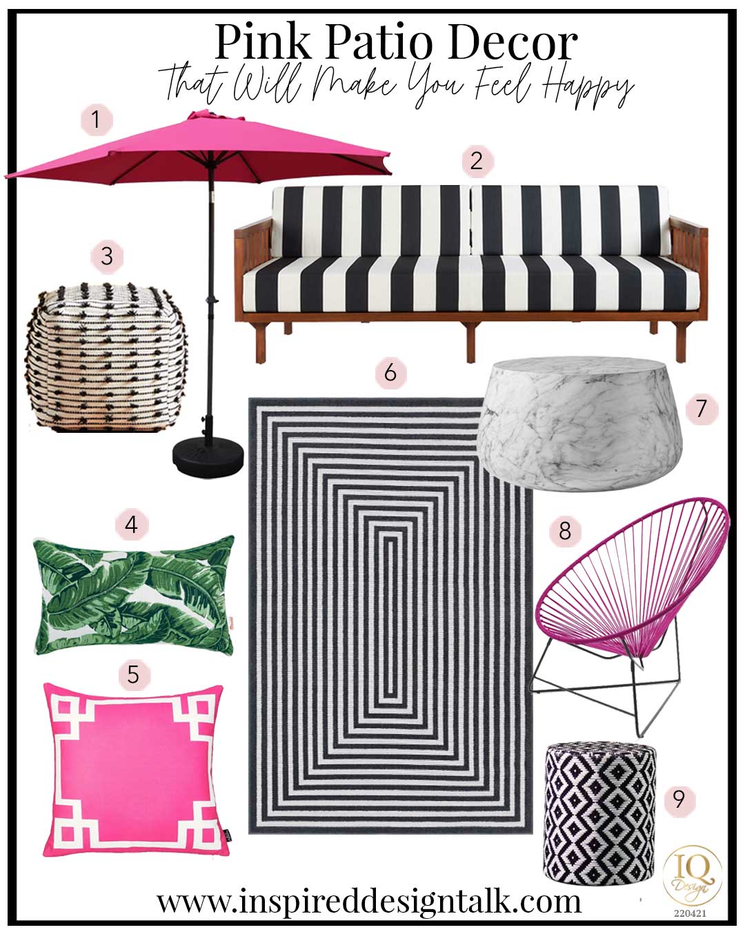 Pink Patio Furniture And Decor Ideas (Shop The Look)