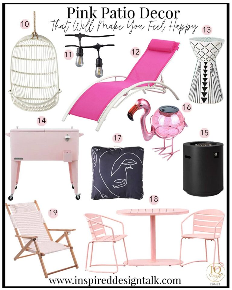 Pink Patio Furniture And Decor Ideas (Shop The Look)