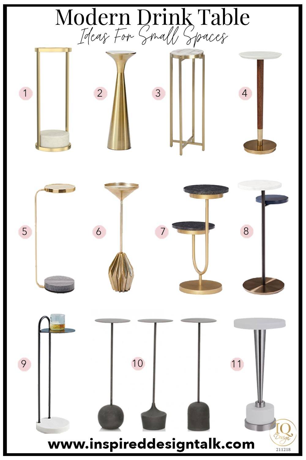 25 Modern Drink Table Ideas That'll Totally Bring Your Living Room Up ...