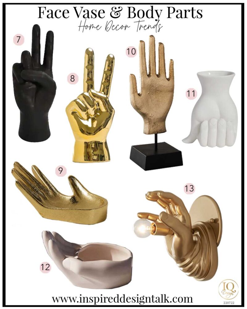 19 Hand Vase And Face Vase Home Decor Ideas