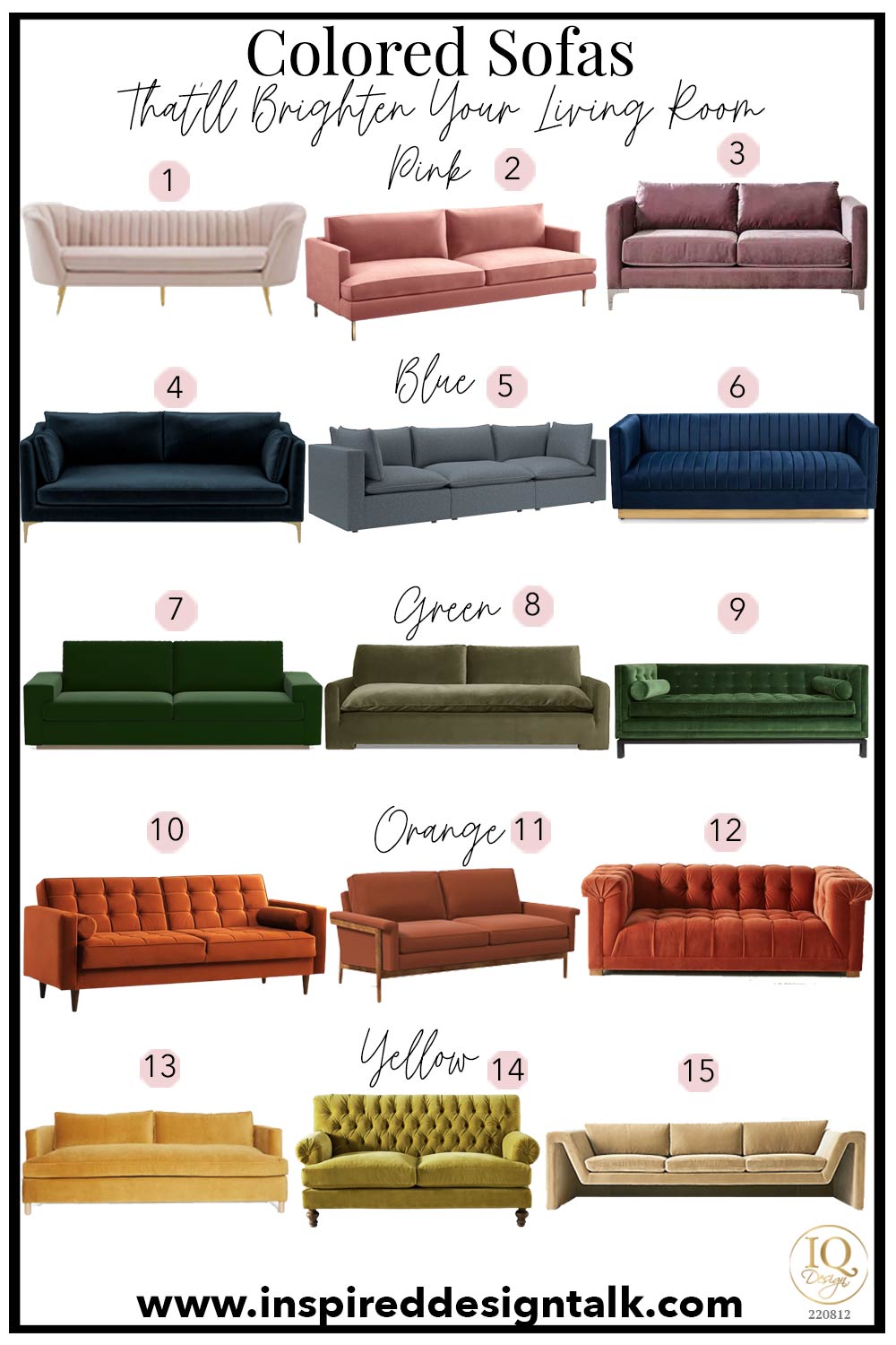 Best Colored Sofa Ideas You Can Shop Online