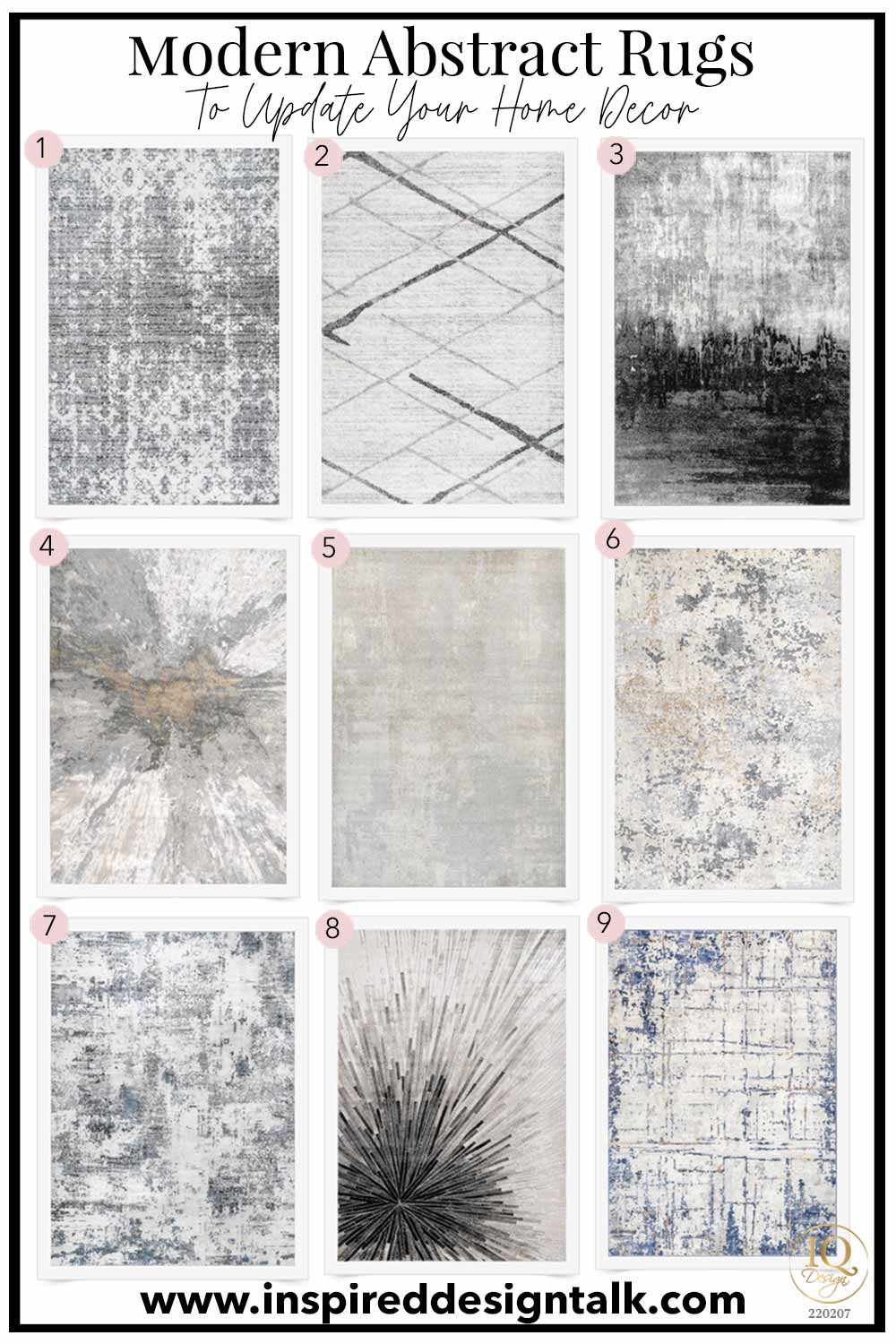 9 Modern Abstract Rugs For Any Room In Your Home