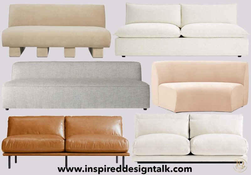 Armless Couch Styles (Top 11 Picks) 2025