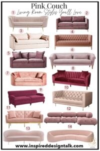 Pink Couch Ideas For Your Living Room You Can Shop Online