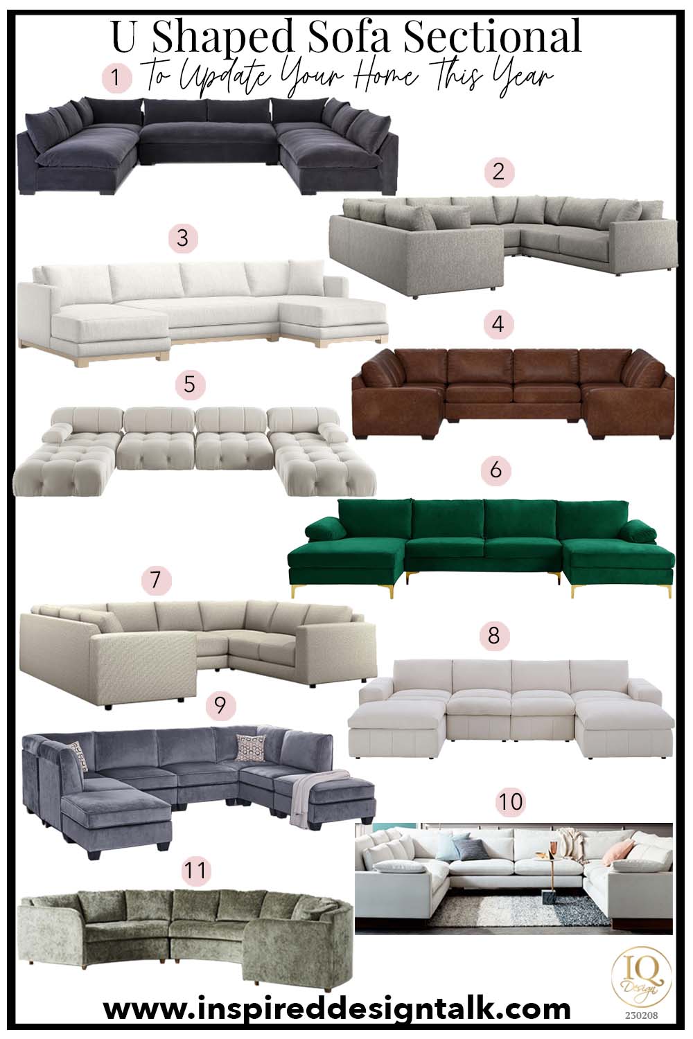 14 Most Comfortable U Shaped Sectional Sofas For Your Home