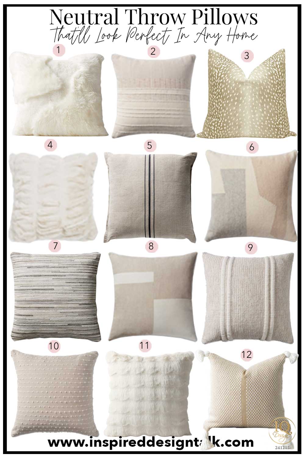 13 Best Neutral Pillows That'll Look Good In Any Style Home