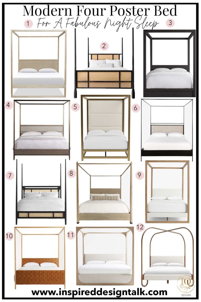 12 Modern Four Poster Canopy Bed Ideas For Your Bedroom