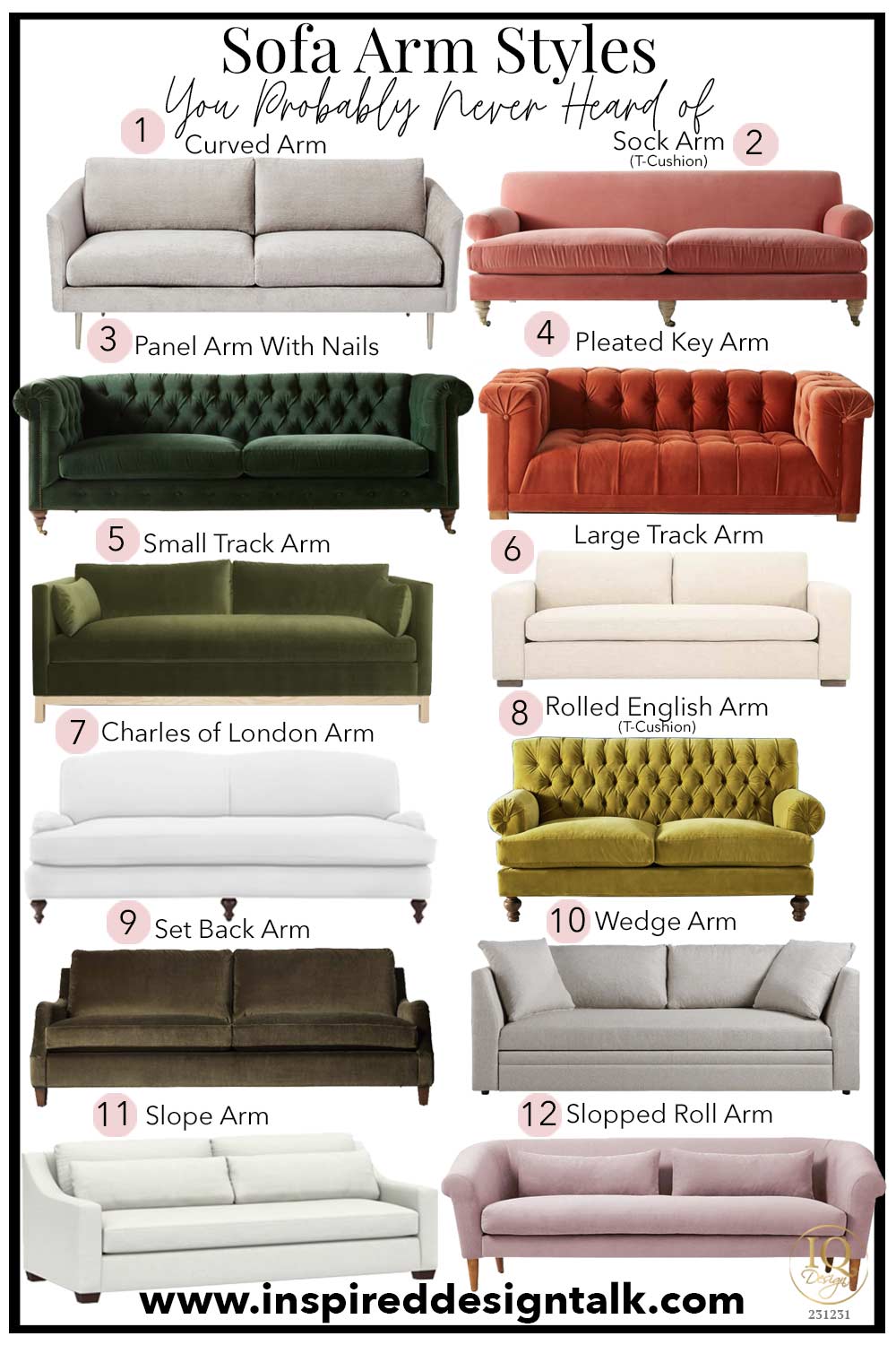 12 Sofa Arm Styles You’ve Probably Never Heard Of (But Should!)