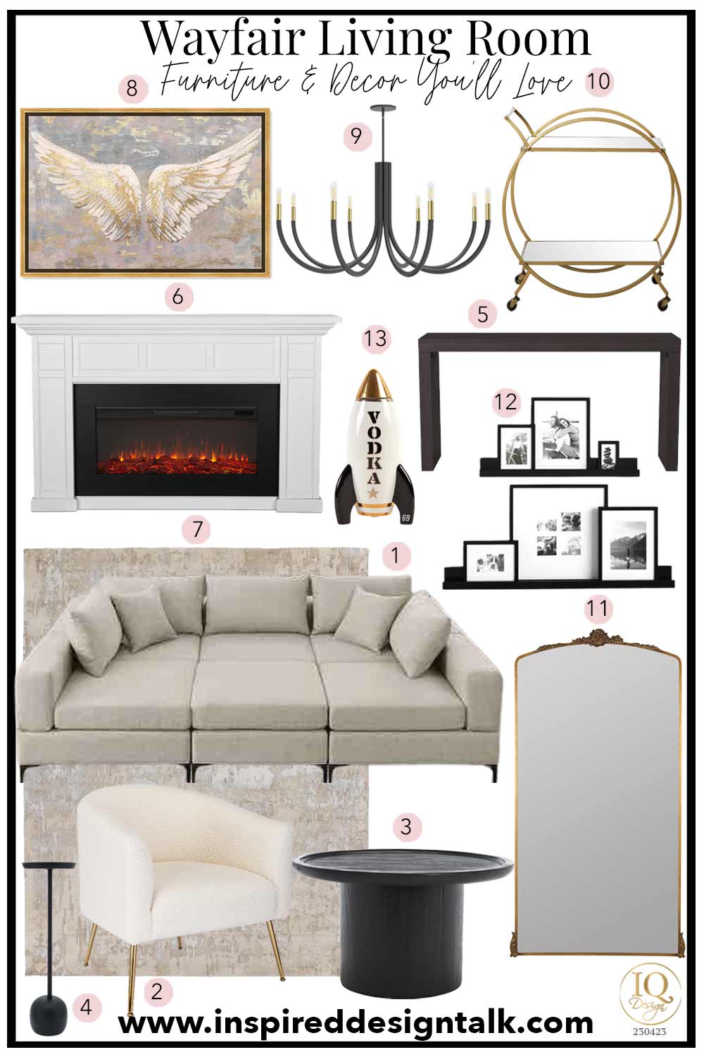 Wayfair Living Room Furniture Inspiration • Inspired Design Talk
