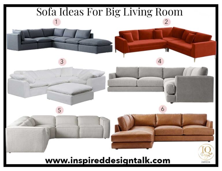 Sofa Ideas For BIG Living Room Plus The PROS And CONS