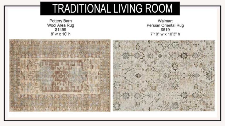 Traditional Living Room Design (Walmart Pottery Barn Dupes)