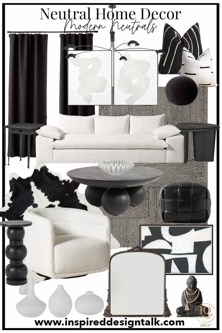 10 Neutral Home Decor Ideas: Not All Neutrals Are the Same!