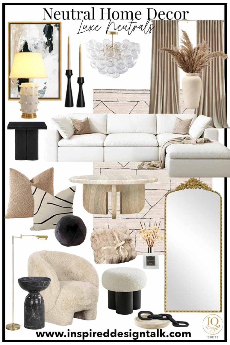 10 Neutral Home Decor Ideas: Not All Neutrals Are the Same!